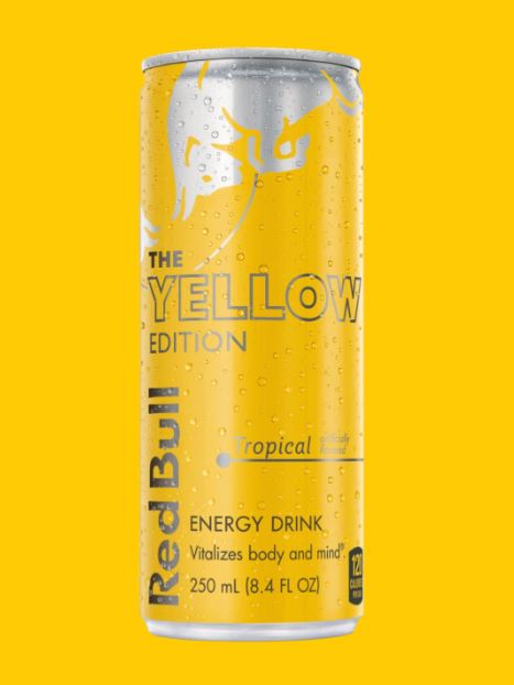Red Bull Yellow Edition Tropical Flavor Energy Drink (12 oz ...